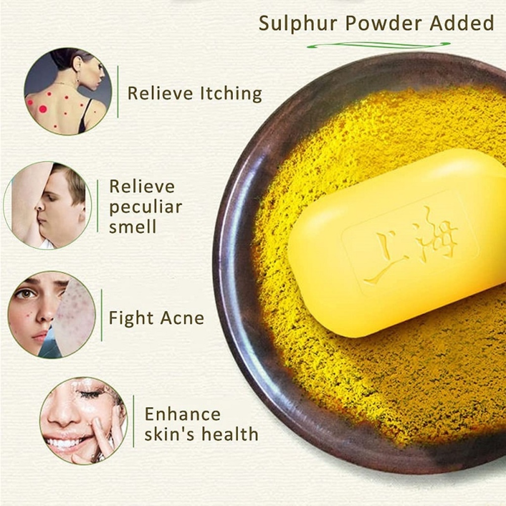 1pc Sulfur Soap Anti Acne Fungus Bath | Shopee Malaysia