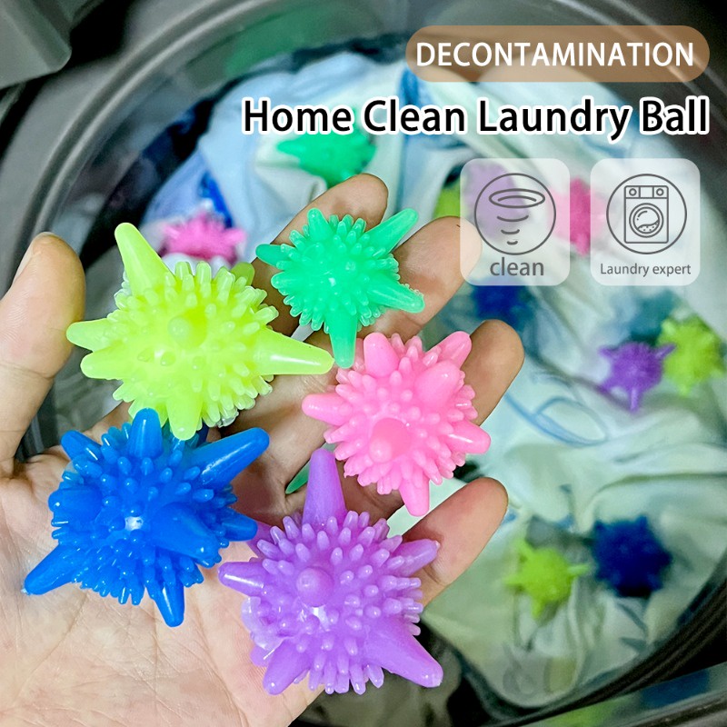 Multicolor Magic Decontamination Laundry Balls / Reusable PVC Anti ... Multicolor Magic Decontamination Laundry Balls / Reusable PVC Anti ...
