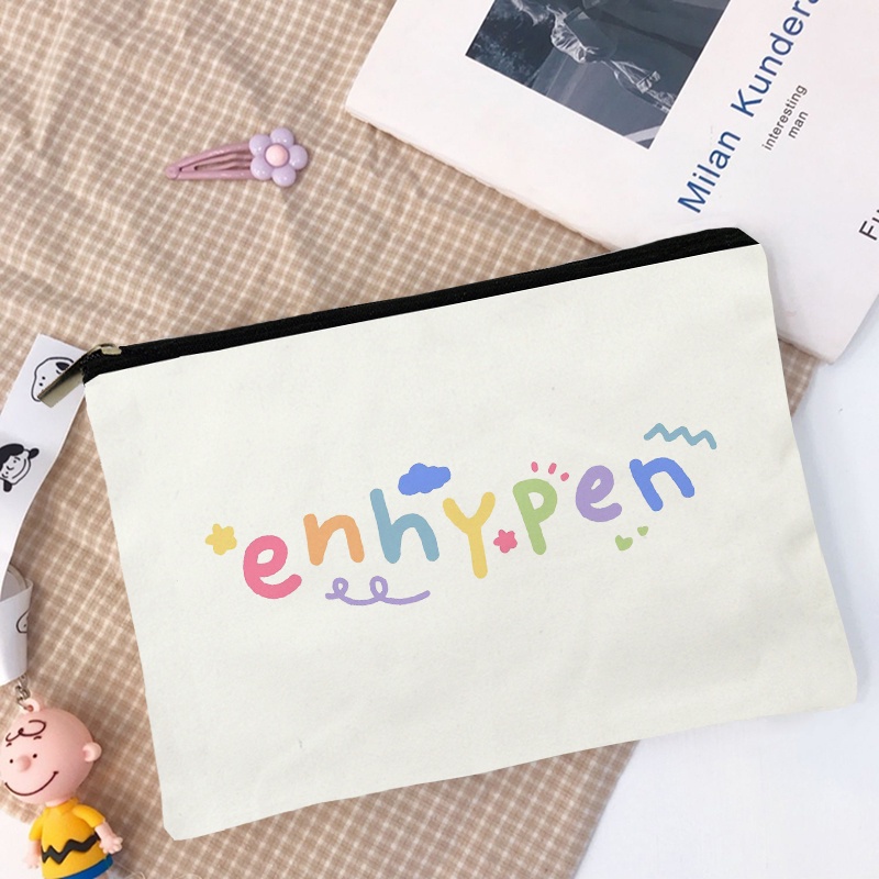 New Style High Quality ENHYPEN ENHYPEN KPOP Fashion Pencil Box Canvas ...