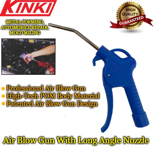 Kinki 4Inch Air Blow Gun With Long Angle Nozzle Blower For Automotive ...