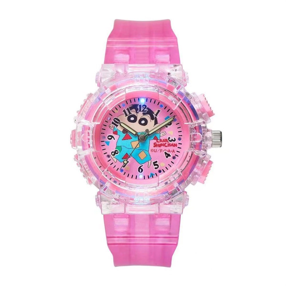 Cute Cartoon Crayon Shin-chan LED Light Kids Watches for Boys Girls ...