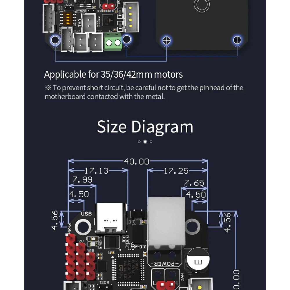 BIGTREETECH EBB36 / EBB42 CAN with Add-On U2C v2.1 Expansion Board for ...