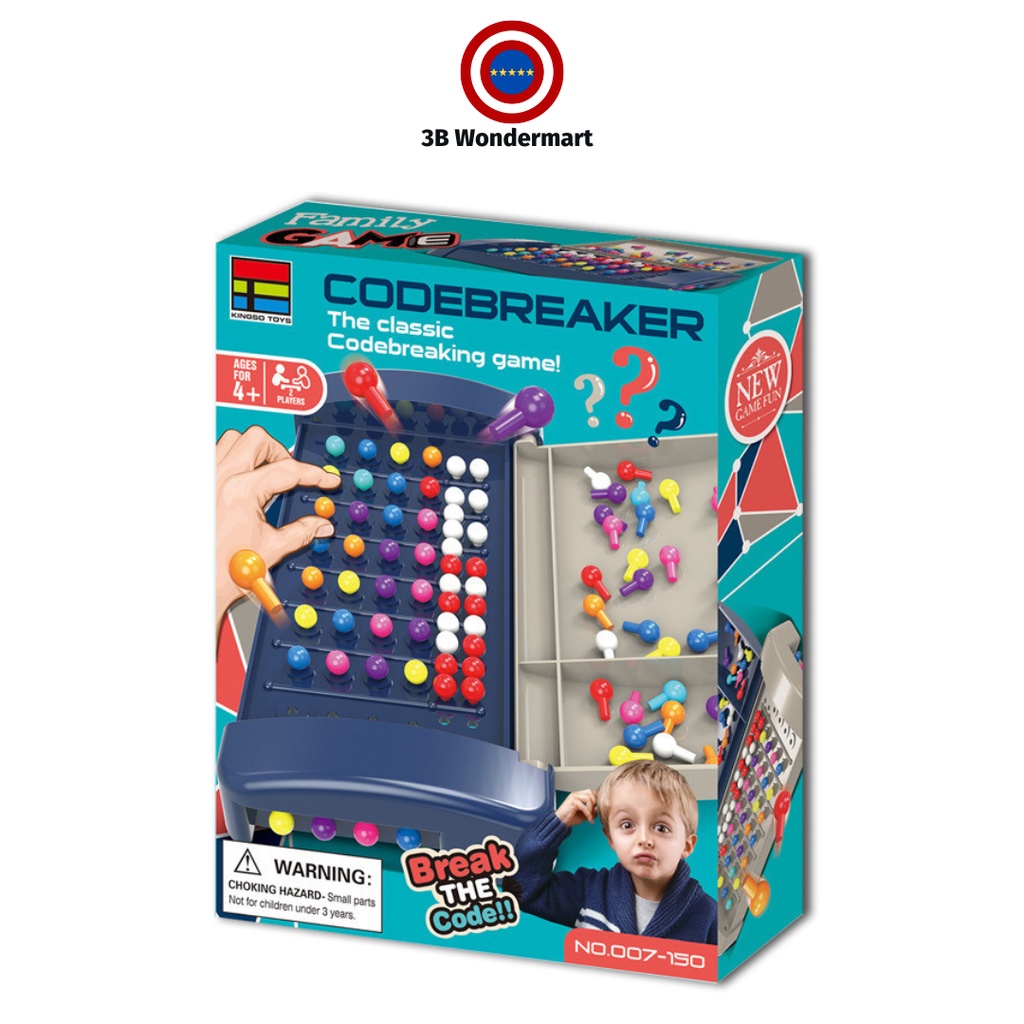 Classic Code Breaking Mastermind Family Boardgame Toy Mainan Pecah Kod ...