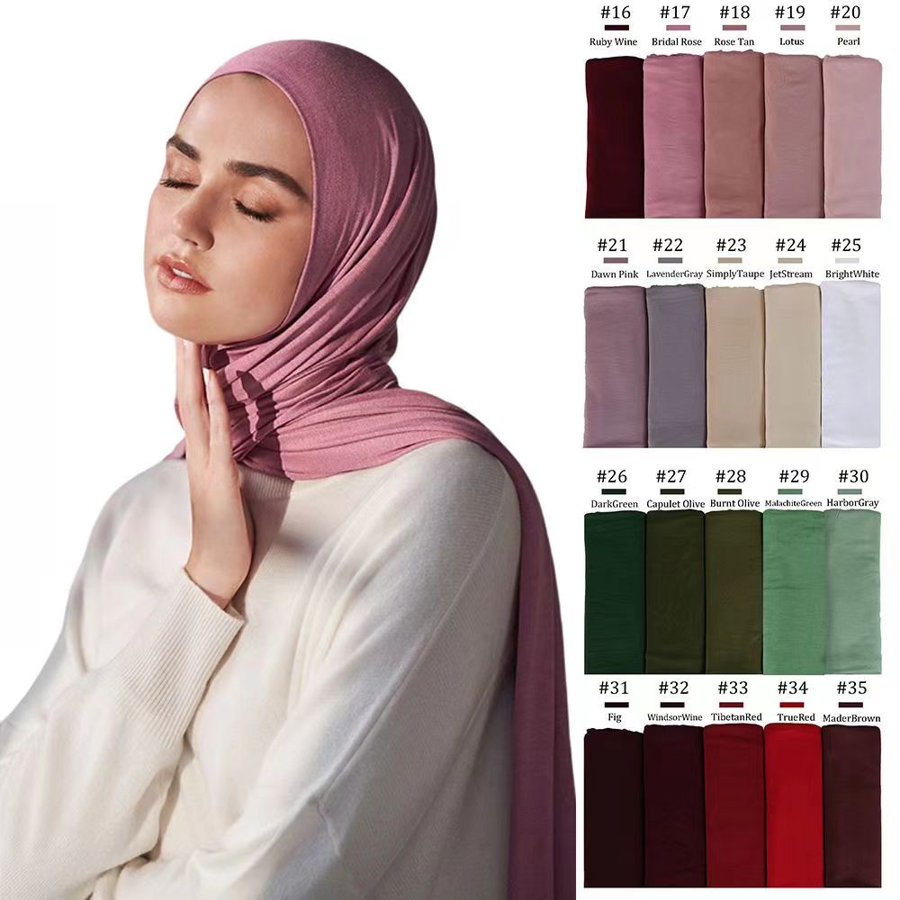 Shawl Cotton Jersey Premium / Jersey Tudung // Hijab Bawal Cotton Jersey Jahitan Baby Seam 50 ...