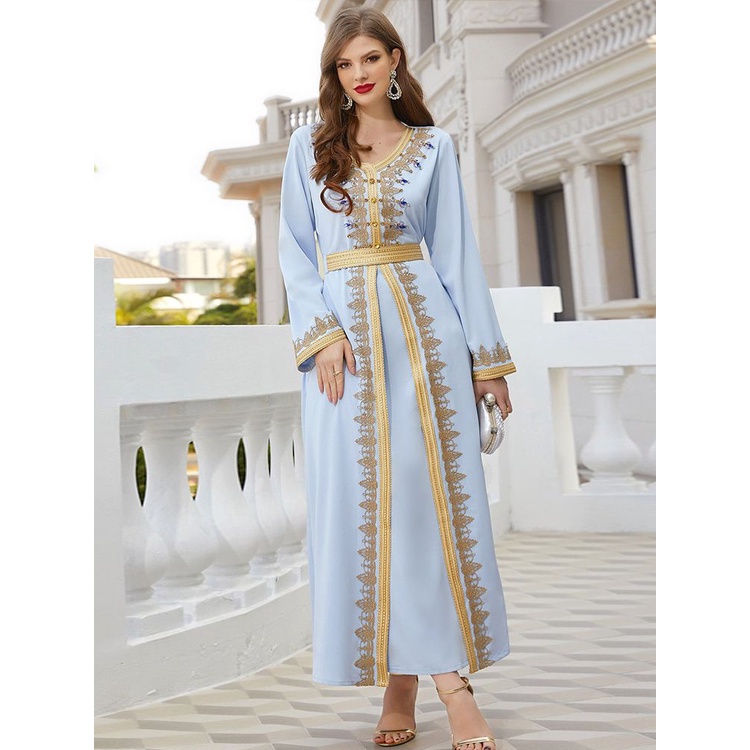 Ramadan Eid Mubarak Robe Femme Musulmane Kaftan Open Abaya Dubai Arabic Turkey Islam Hijab ...