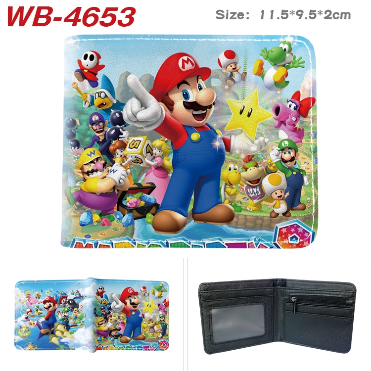 Nintendo Super Mario New Casual Student PU Leather Cartoon Short Wallet ...