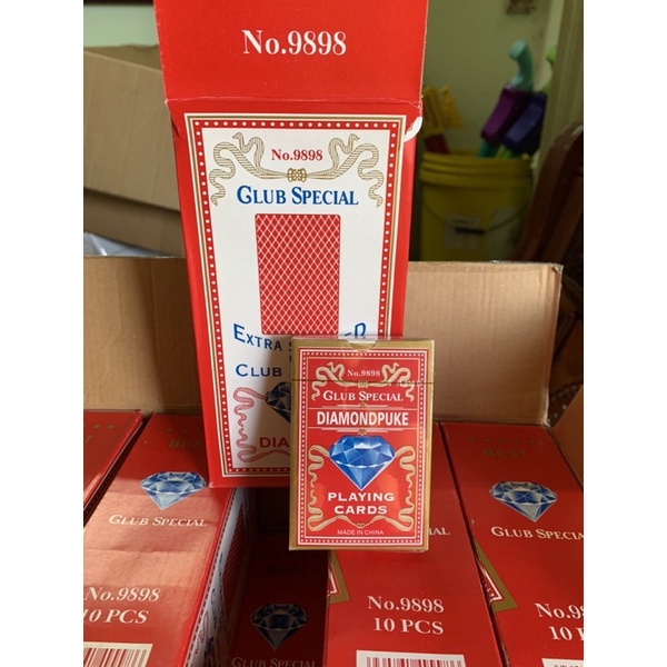 ( Hanpu Wholesale ) 10 Super Cheap Red Diamond Decks, Playing Cards, 52 ...
