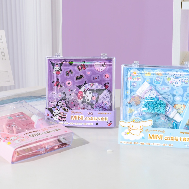 New Product Sanrio Mini DIY Goo Card Set Children Goo Card Sticker Goo ...