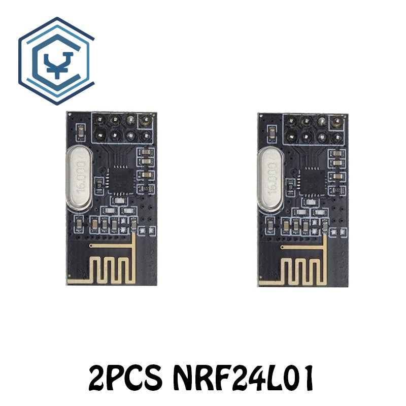 2PCS NRF24L01 + 2.4GHz antenna module for Arduino microcontroller module Wireless transceiver ...