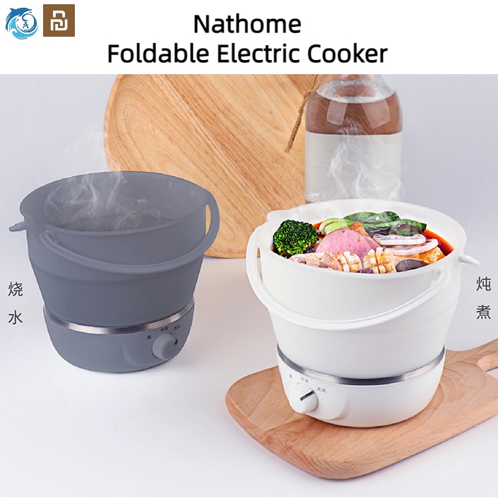 Xiaomi Youpin Nathome Foldable Pot Ultra Thin Cooker Portable 110V-220V ...