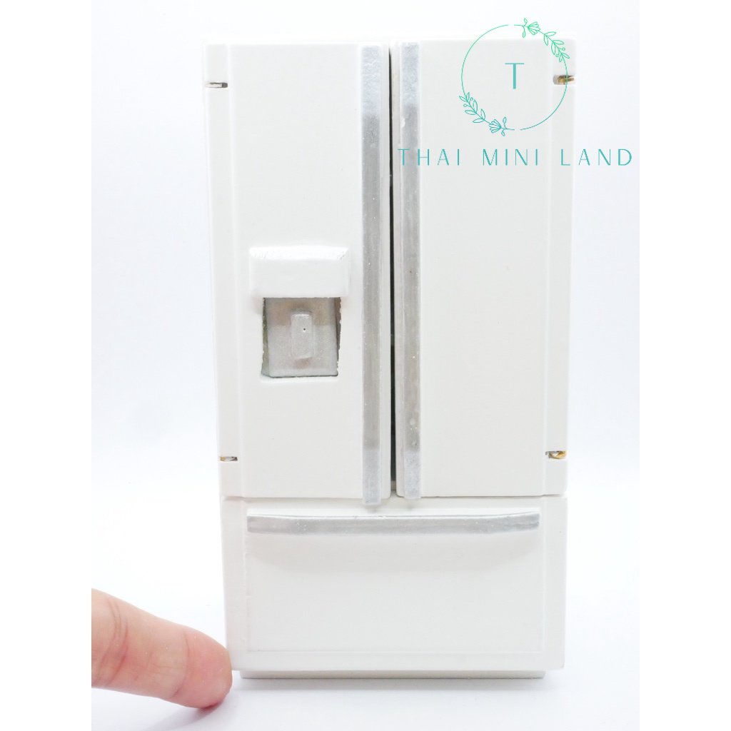 White Mini Fridge With 2 Doors ** Can't Actually Use For Doll House Decoration There Is A ...