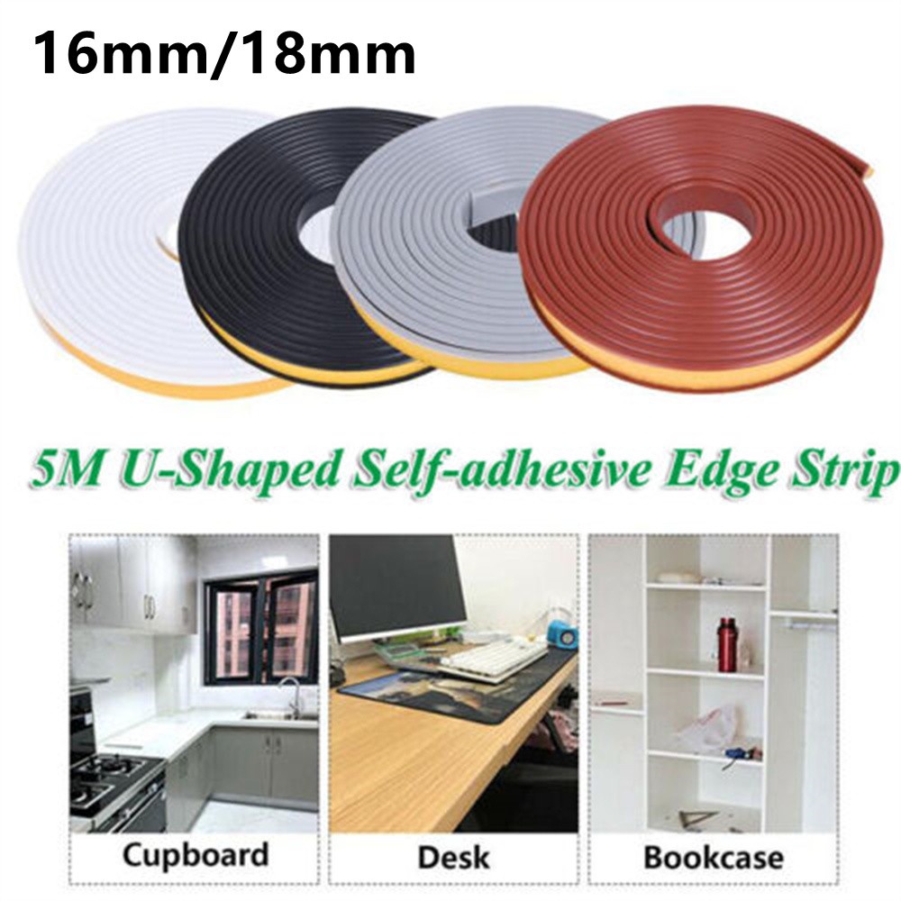 5M Self-adhesive U-shaped Sealing Strip Closing Edge Wrapping Strip ...