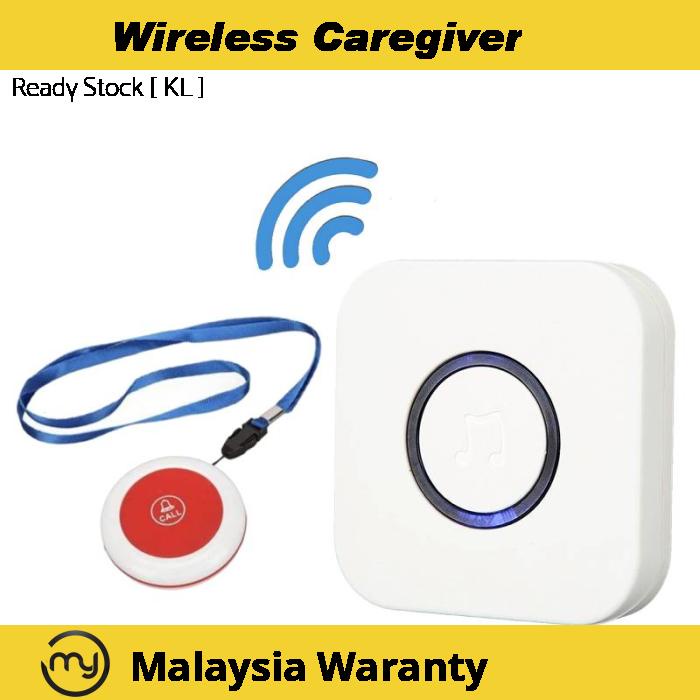 Wireless Caregiver Pager SOS Call System Alert Button Home Hospital ...