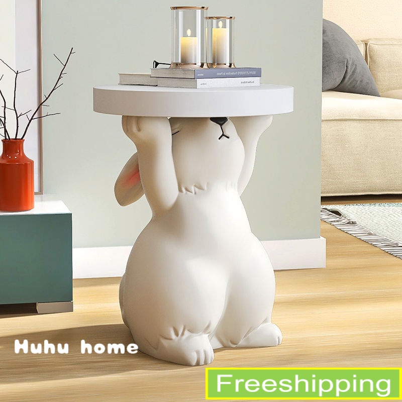 Free shipping modern home decor rabbit statue ornaments living room ...