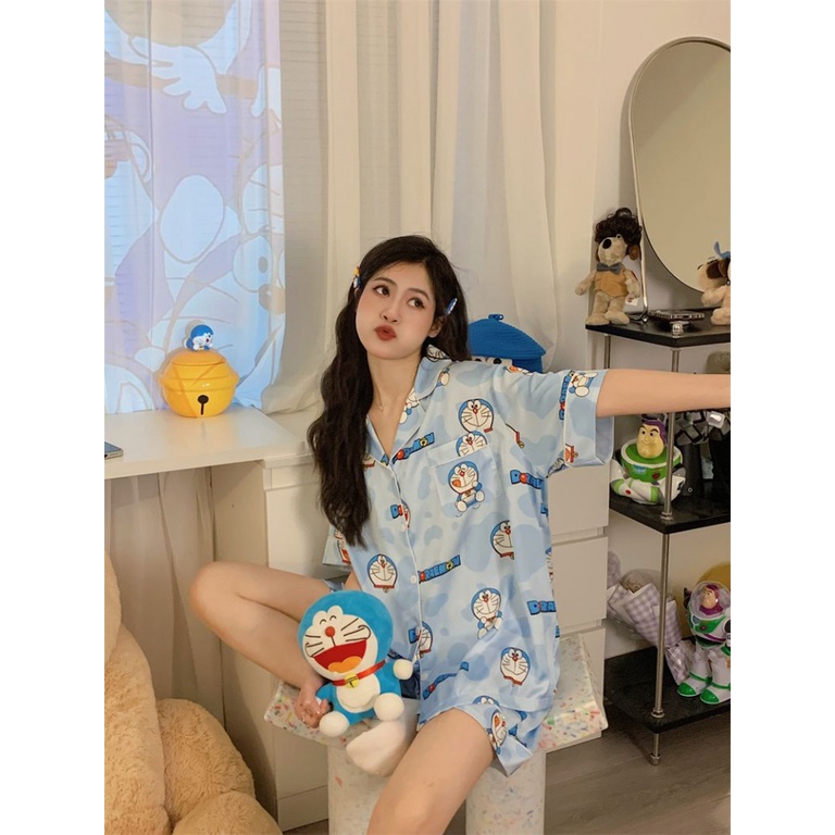 FDS Doraemon Pajamas Women's Summer New Short Sleeve Ins Style Japanese ...