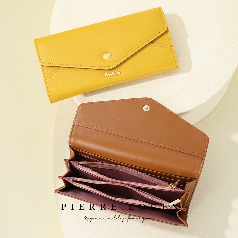 Ladies Envelope Wallet Fashion Love Embroidered Long Purse Women ...