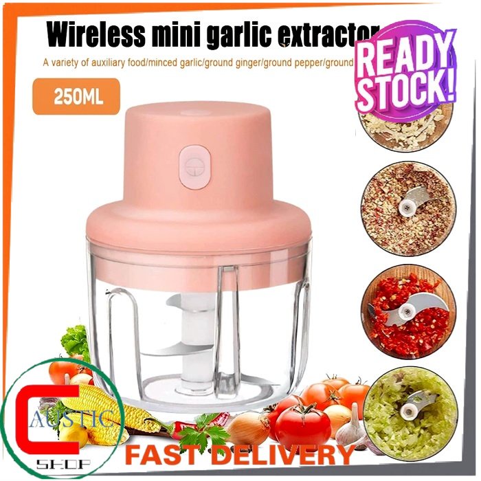 Wireless Chopper Blender Daging Bawang Buah Juice Mini Blender Kering ...