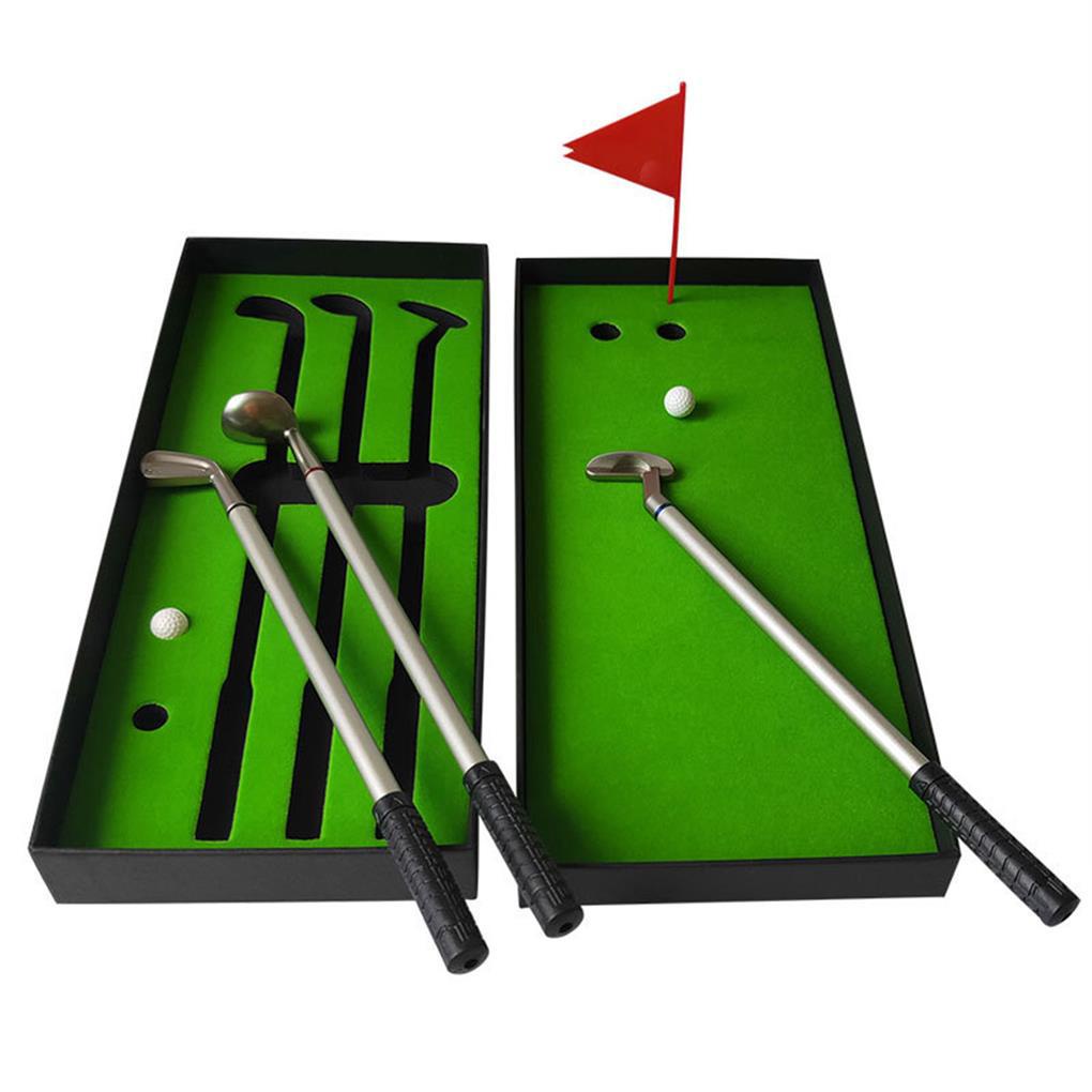 【Choo】Golf Club Pen Set Contains 3 Putters & 1 Flag Desktop Sports Game ...