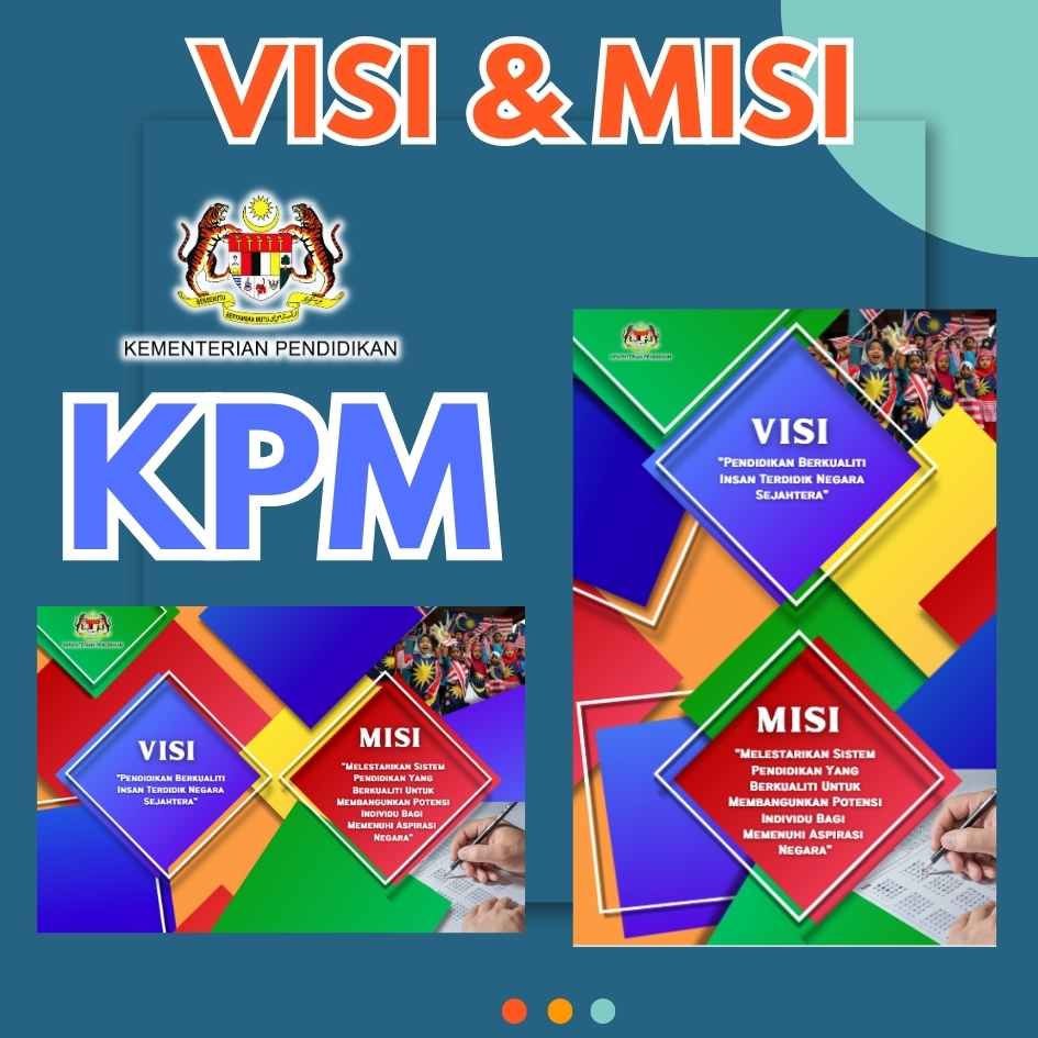 🔥🚗FAST DELIVERY🔥BANNER VISI & MISI KPM | Shopee Malaysia