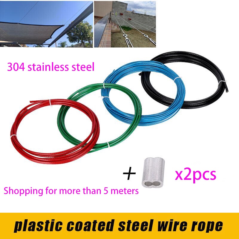 304 stainless steel black, green, blue and red transparent vinyl coated ...