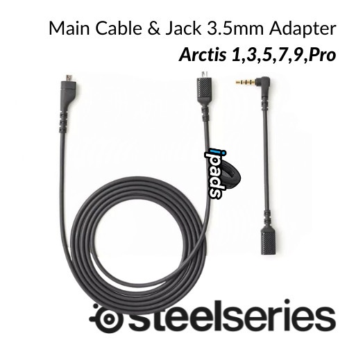 Steelseries Arctis Micro USB Cable 8-pin to Jack 3.5mm Aux Main Cable ...