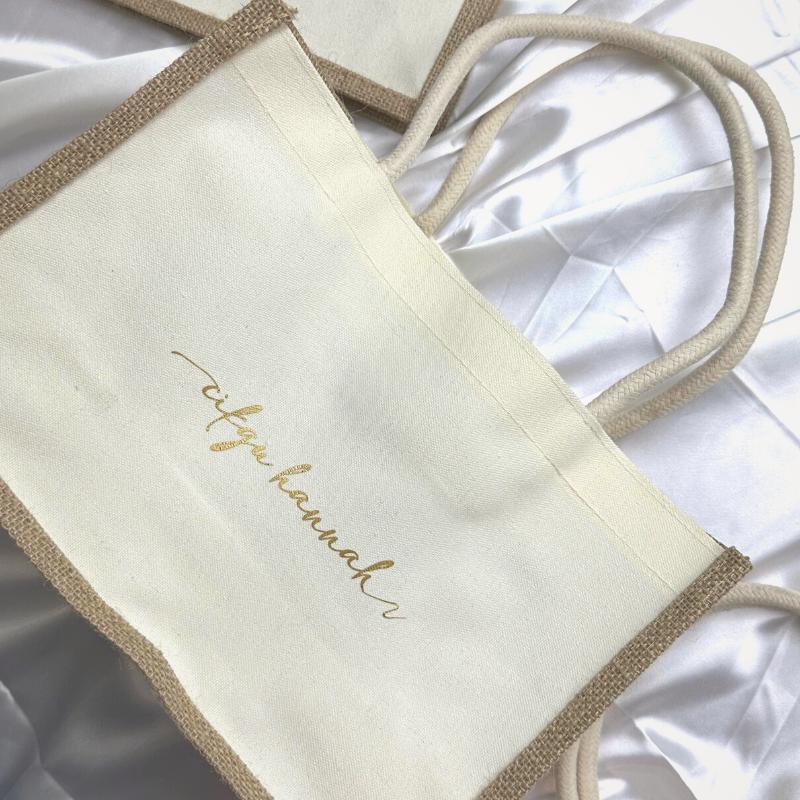 Jute Bag - DAYDREAM Women Bag Beg Woman Customize Name Custom Nama ...