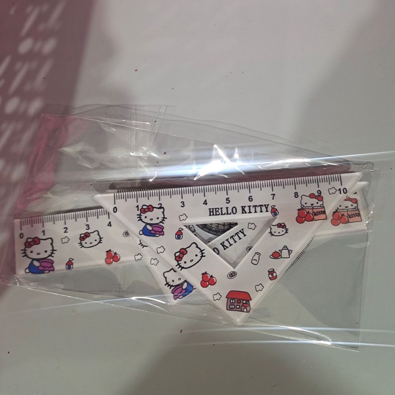 4Pcs/Set Sanrio Kuromi Melody Cinnamoroll Ruler Set Multifunctional ...