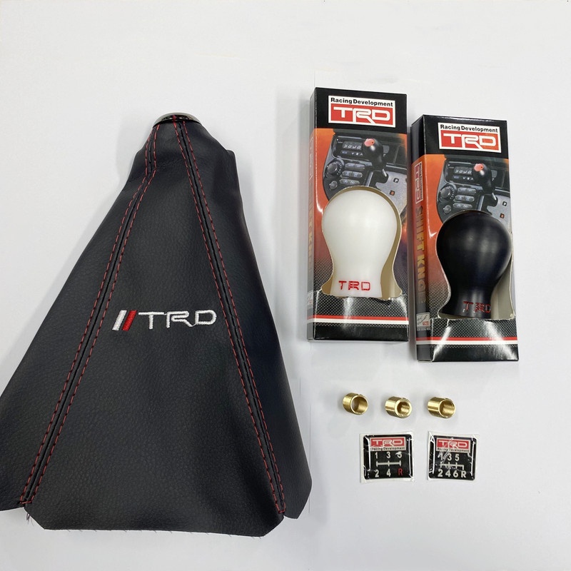 TRD Racing Car Gear Shift Knob Head and Shift Knob Cover Boot | Shopee ...