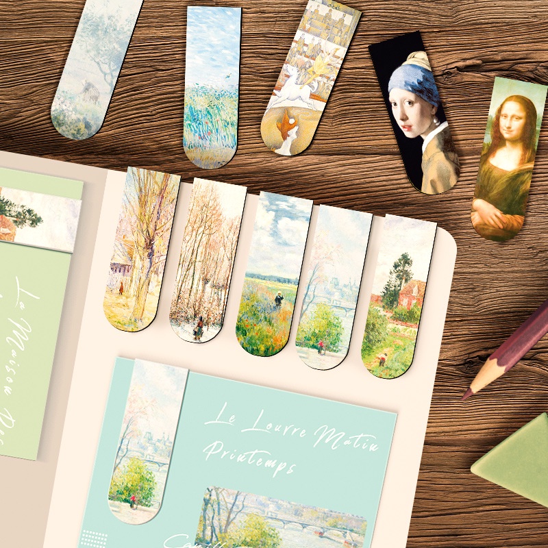 World-Famous Painting Magnetic Bookmark Creative Retro Style Artistic ...