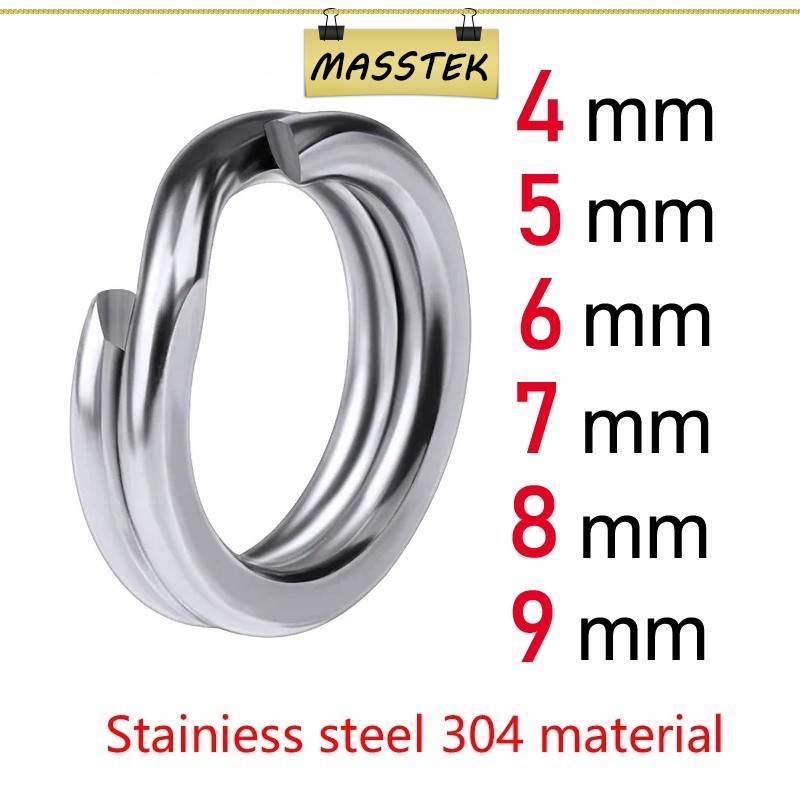 MASSTEK @Johor 1pc Split Ring Heavy Duty Split Ring Anti Karat Fishing ...