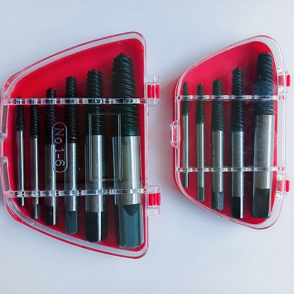 Screw bit set to remove broken screws, threaded screw bolt remover set ...