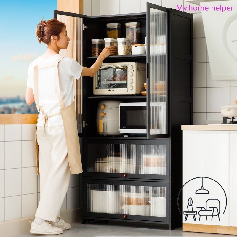 🔥Kitchen racks/floor multi-layer storage cabinets/multifunctional ...