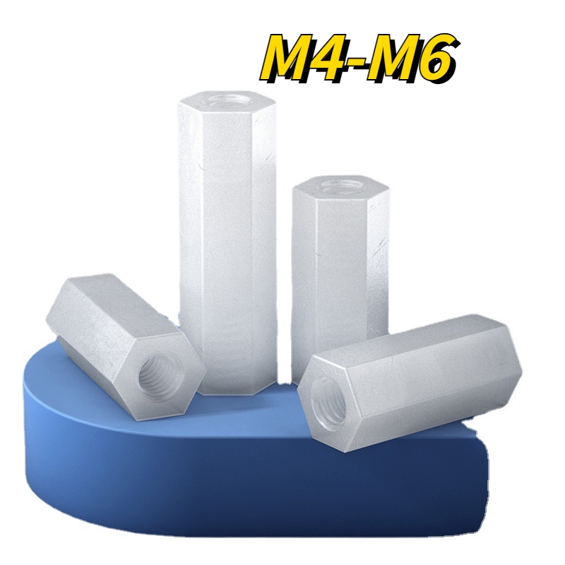 [XNY] M4/m5/m6 White Plastic Support Column Nylon Column Flat Head ...
