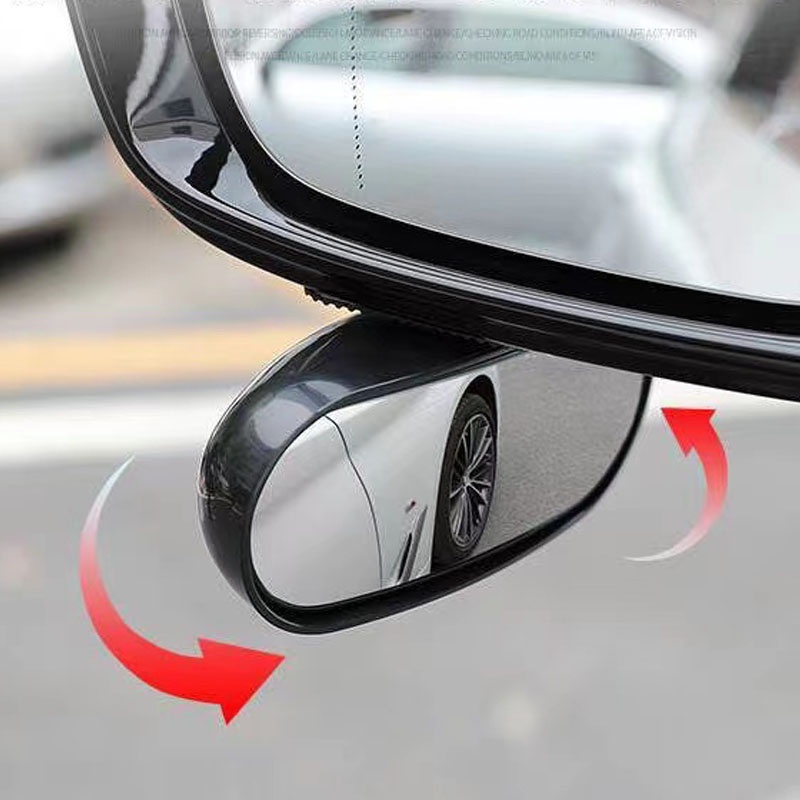 1 Pc Universal Car 360° Adjustable Rearview Mirror Auto Rear Wheel ...
