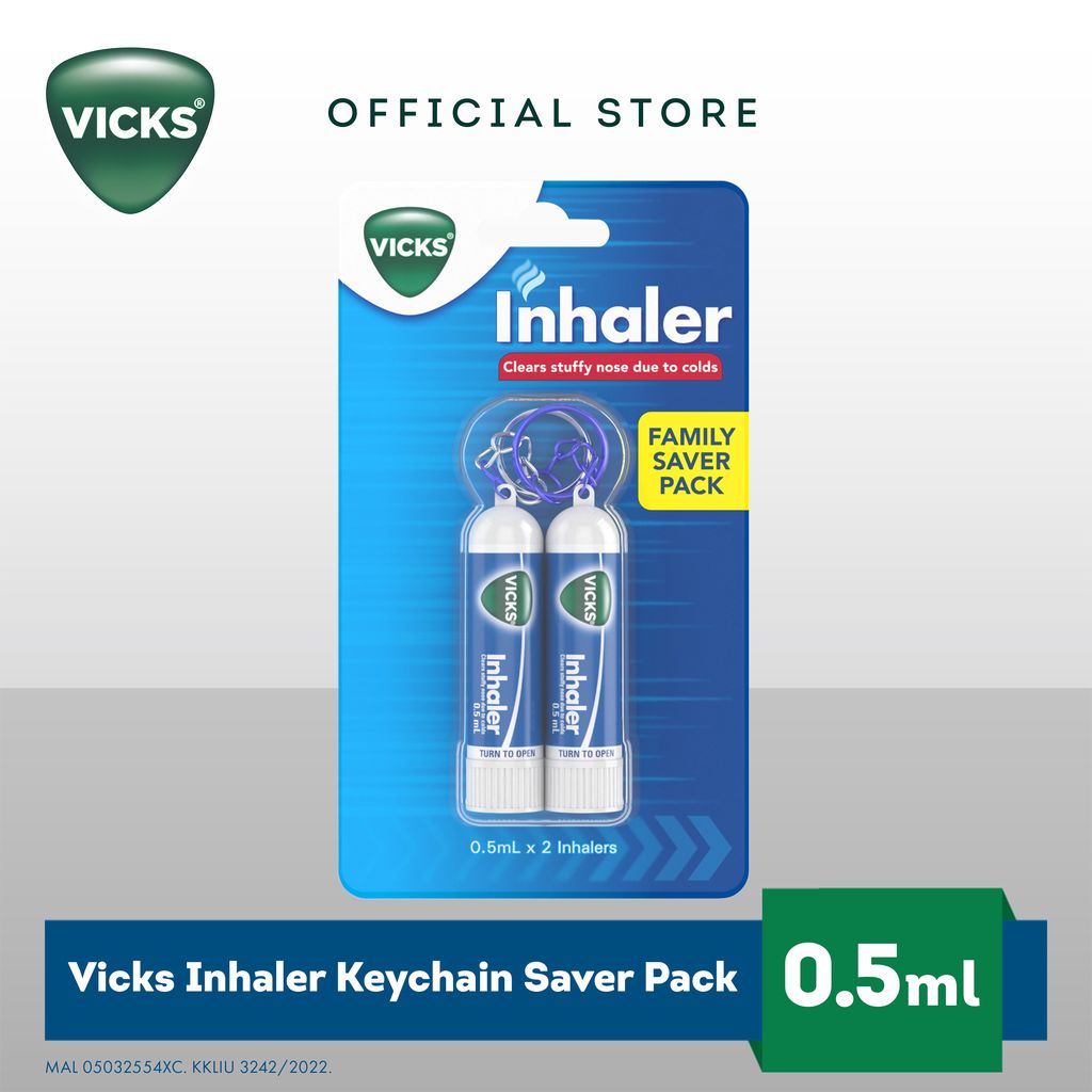 VICKS INHALER 0.5ML KEYCHAIN 2'S (EXP: 02/2025) | Shopee Malaysia