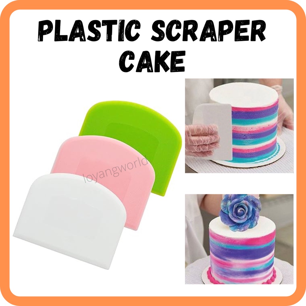 Plastic Scraper Cake Cream Scraper Flour Dough Cutter Bread Powder ...