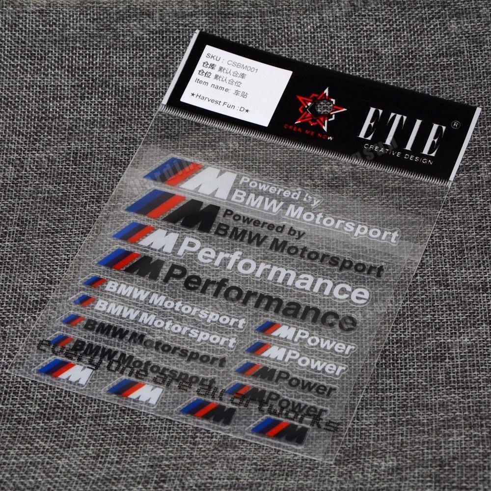 High Quality M Performance Car Sticker Vinyl Decal For BMW Motorsport ...