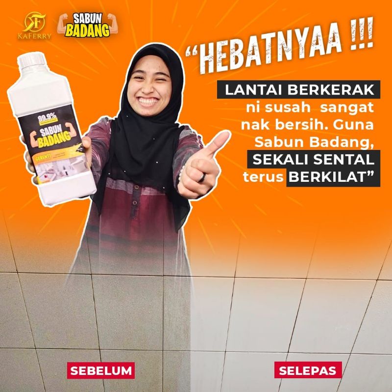 HQ Sabun Badang Karat + Gloves | Pencuci Lantai Berkilat | Hilang Karat ...