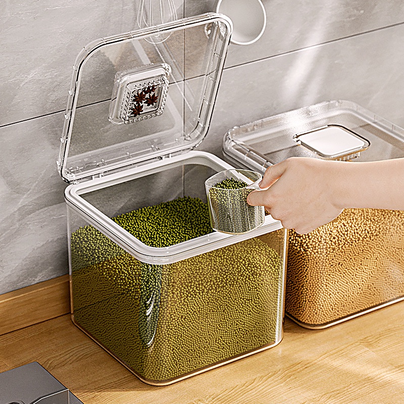 Rice Cylinder Multigrain Tank Enlarged Rice Flour Storage Box | Shopee ...