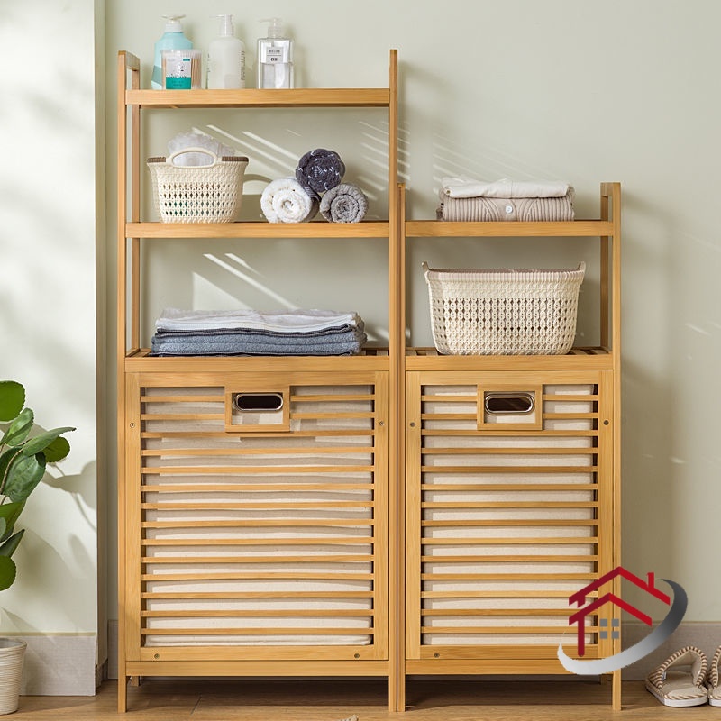 Multi-layer Dirty Clothes Basket Clothes Storage Rack Floor Multi ...