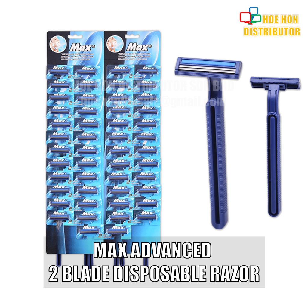 MAX Advanced Comfort Disposable Razor 1pc Super MAX Blue 2 Blade ...