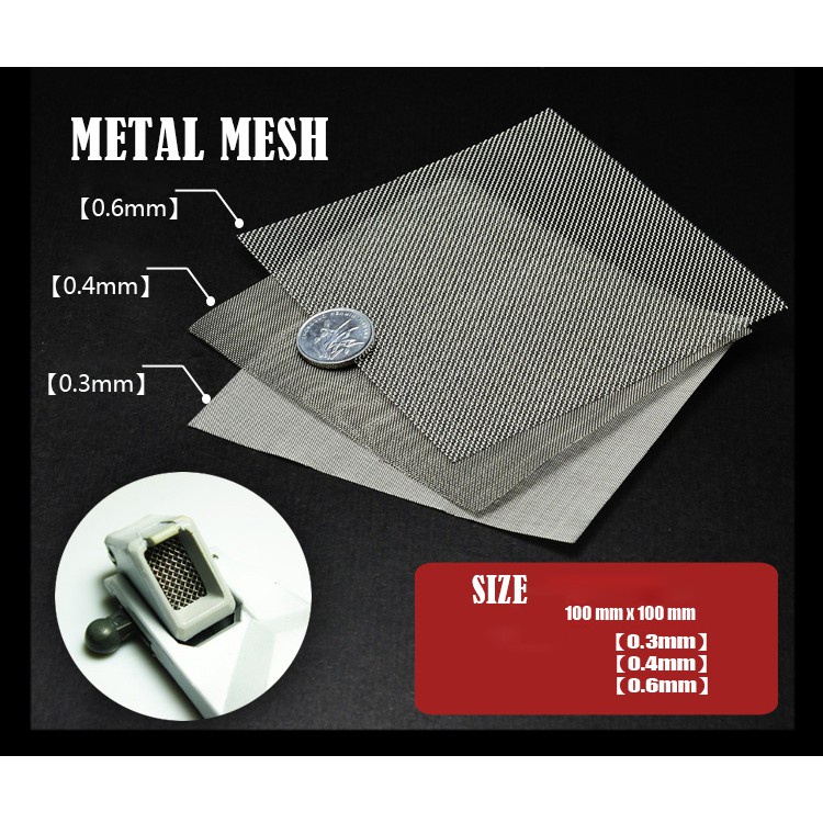 [HOBBY TOOLS] AFTERMARKET DETAILING PARTS - METAL MESH SIZE 0.3MM / 0 ...