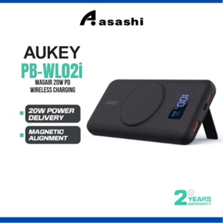 AUKEY PB-WL02 PB-WL01s PB-WL03s PB-WL02i MagAir 20W PD 10000mAh 20000mAh Power Bank Foldable ...