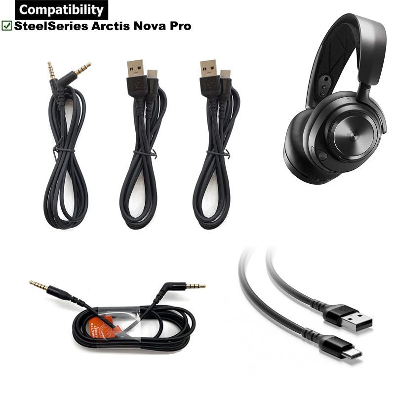 Replacement Cable for SteelSeries Arctis Nova Pro Gaming Headset ...
