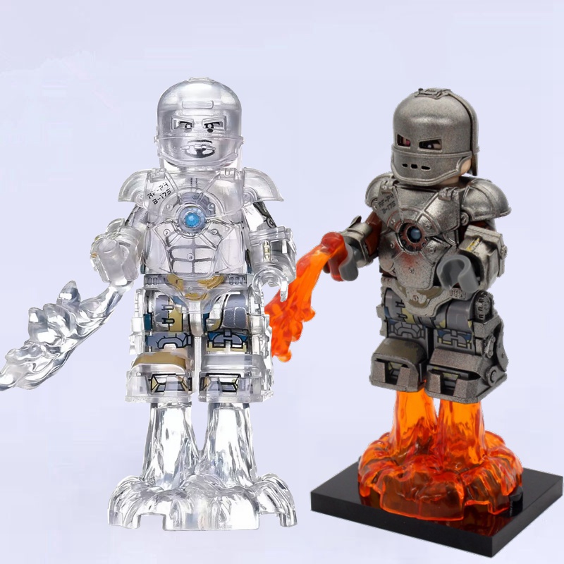 Iron Man Transparent Mark 1 Tony Stark Marvel Building Blocks Toys For ...