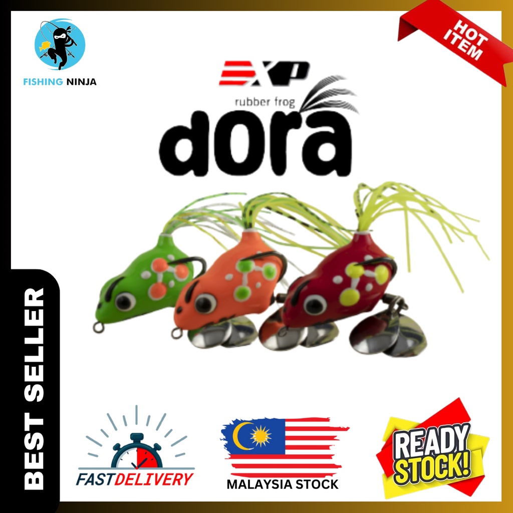 EXP DORA FROG Soft Rubber Frog Expert For Snakehead Hunter Haruan/Bujuk ...