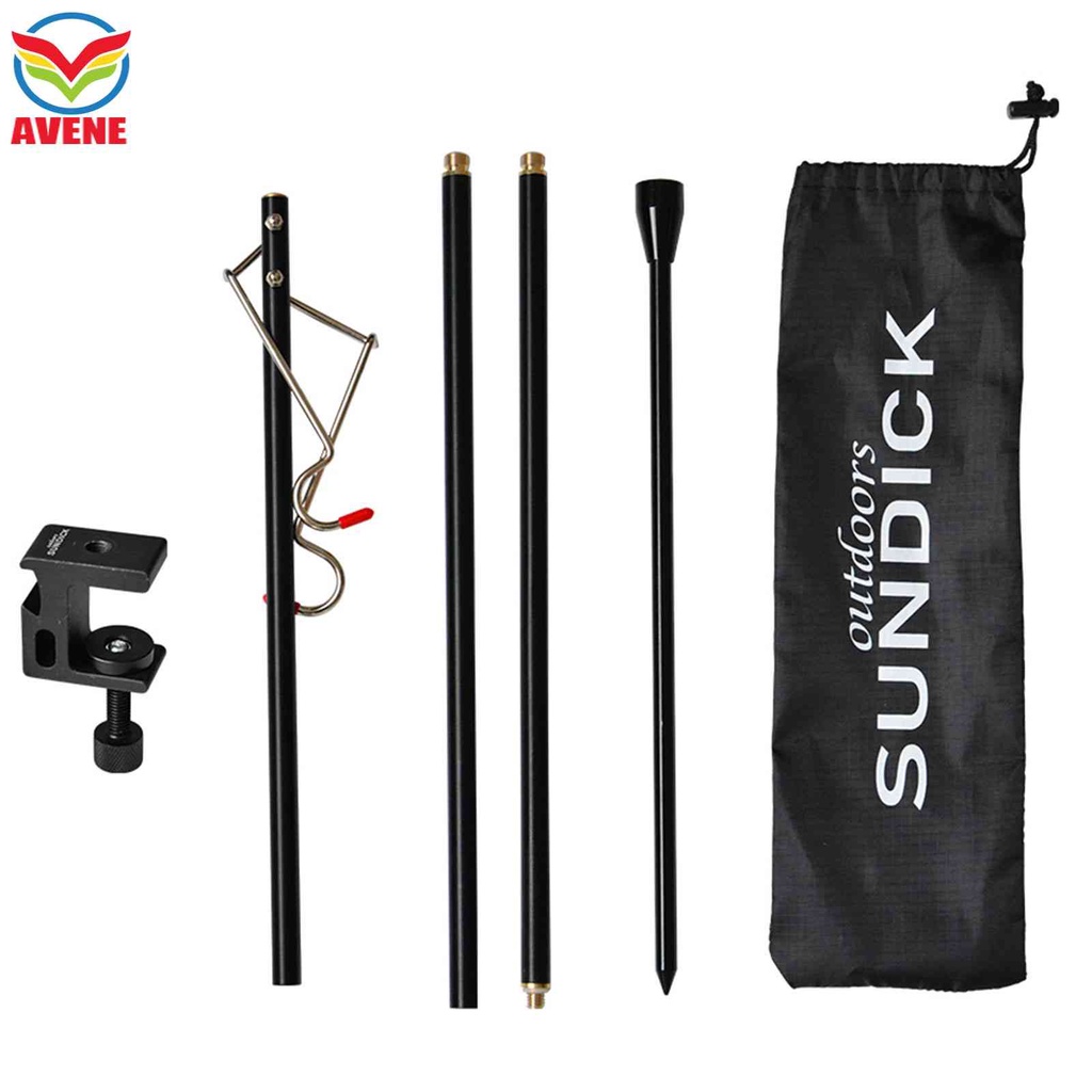Folding Lantern Post Pole - Portable Lamp Stand Hook Collapsible Light ...