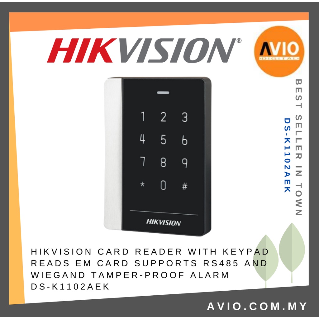 Hikvision Door Access Control 125KHz EM ID RFID Card Keypad Password ...