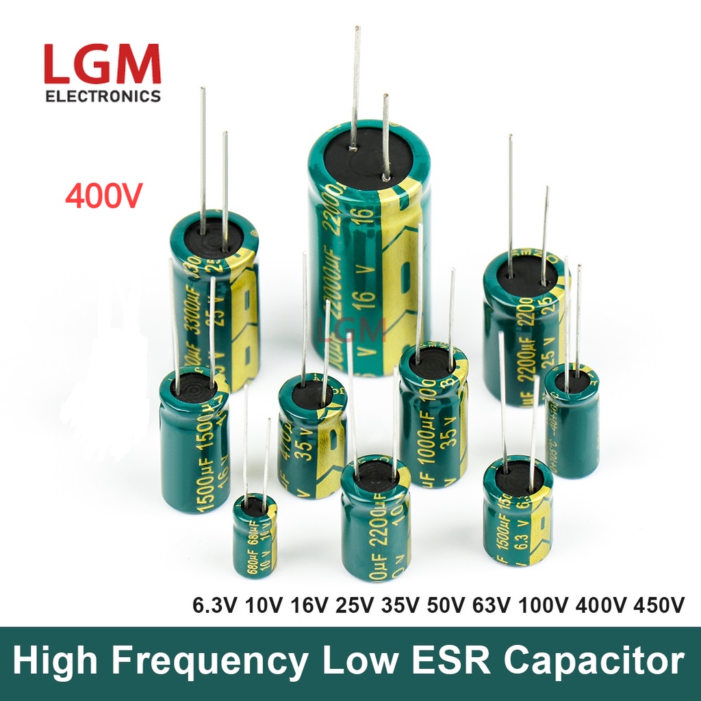 400V High Frequency Low ESR Aluminum Electrolytic Capacitor 2.2UF 4.7UF 6.8UF 10UF 15UF 22UF ...