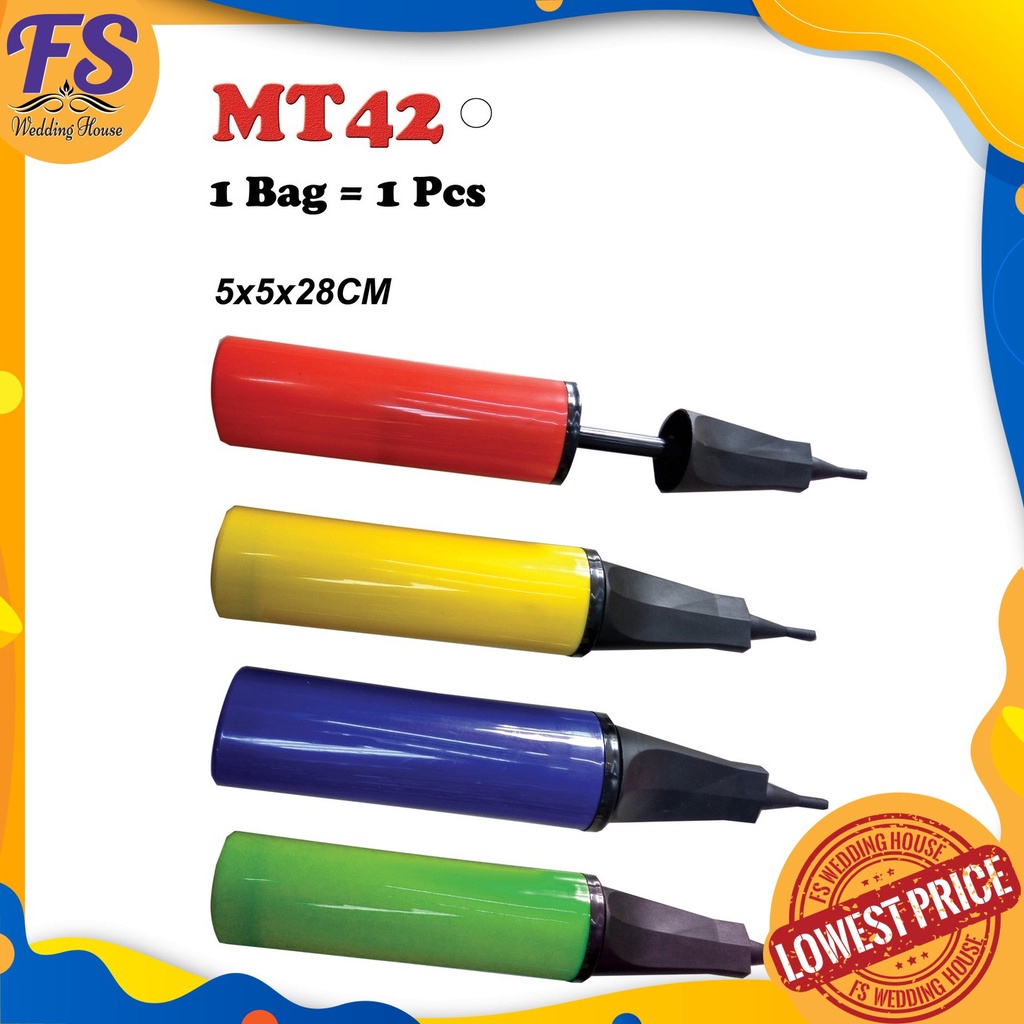 RANDOM COLOUR PUMP AIR BALLOON/PAM ANGIN BELON/BELON GAS BIASA/MANUAL ...